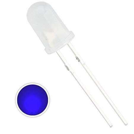 LED 5mm transparente azul alto-brilho 7000..10000mcd 15º 2.8..4V ...