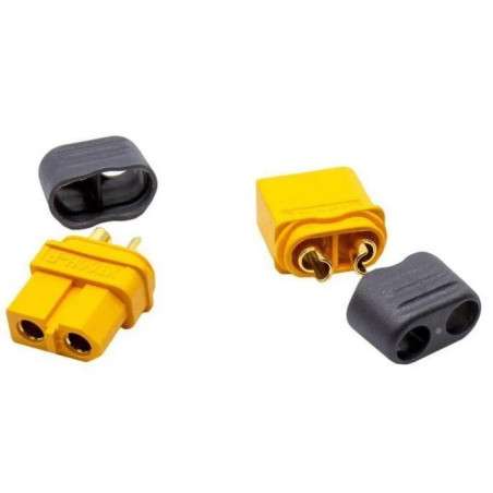 XT60 Female 2PIN Plug with Cable Protection 30A - Amass XT60L-F