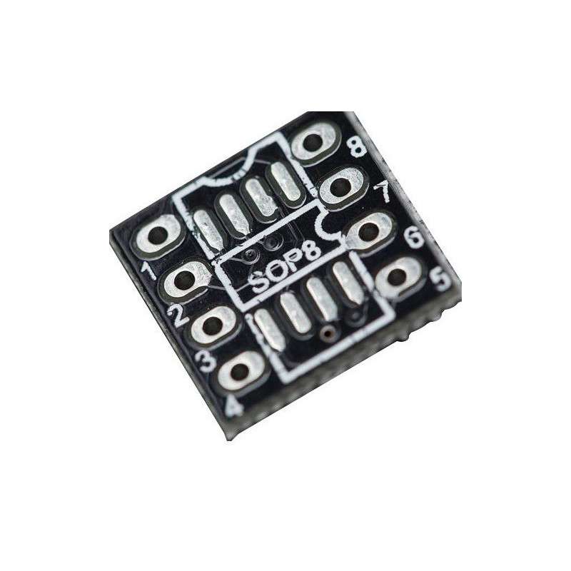 Placa adaptadora SOP8 para DIP8 + 2 barras de 4 pinos - DFRobot FIT0290