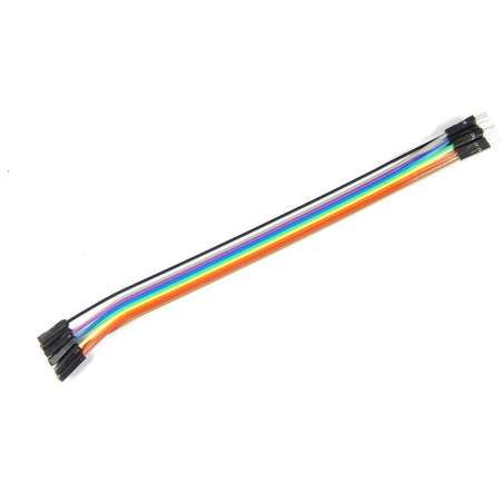 Set of 10 Dupont Male-female connection cables - 150mm