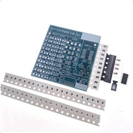 electronic soldering practice board kit smt smd components