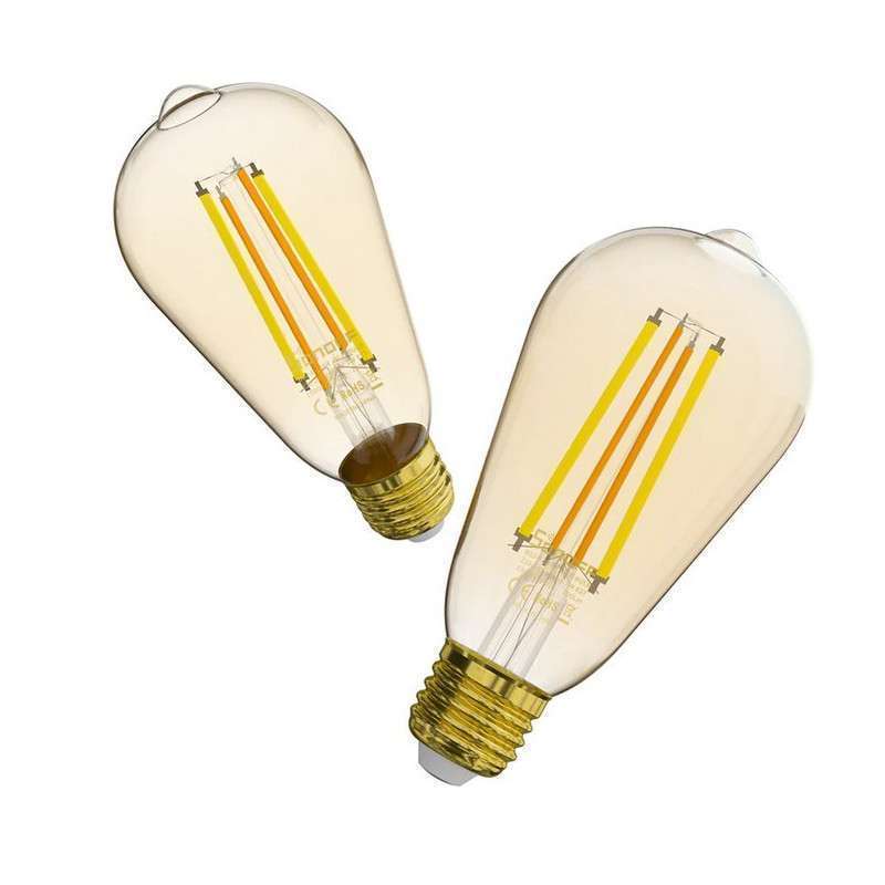 Lâmpada tipo filamento LED Smart WiFi E27 ST64 CCT 1800K-5000K 7W 700lm - Sonoff B02-F-ST64