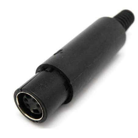 Plug mini DIN 4-pin female for cable