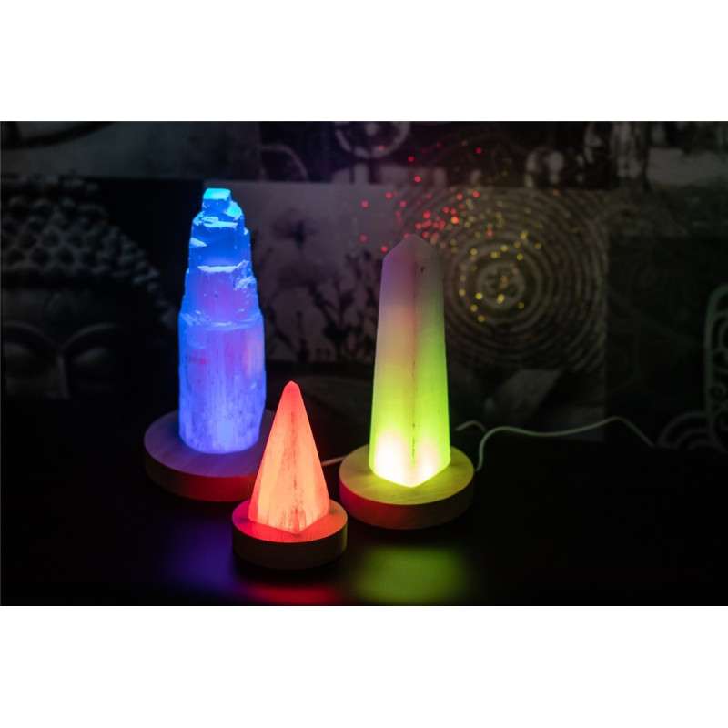 Base Madeira Com Led RGB