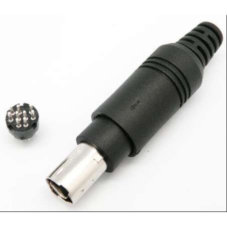 Plug mini DIN 9-pin male for cable