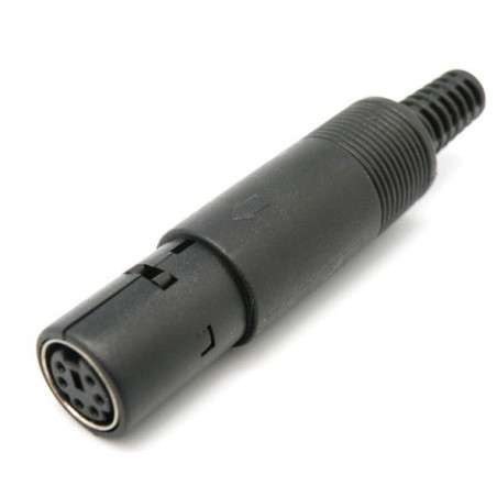 Plug mini DIN 6-pin female for cable