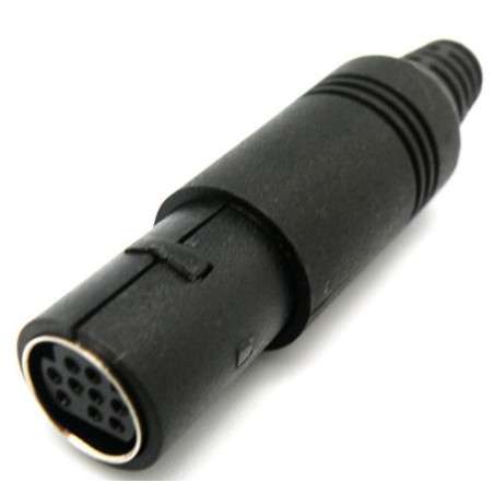 Plug mini DIN 9-pin female for cable