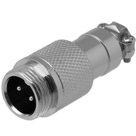 GX12 2-pin male cable connector