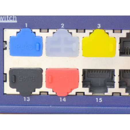 Silicone protector for RJ45 plug - Blue Color - Blister of 10 Units