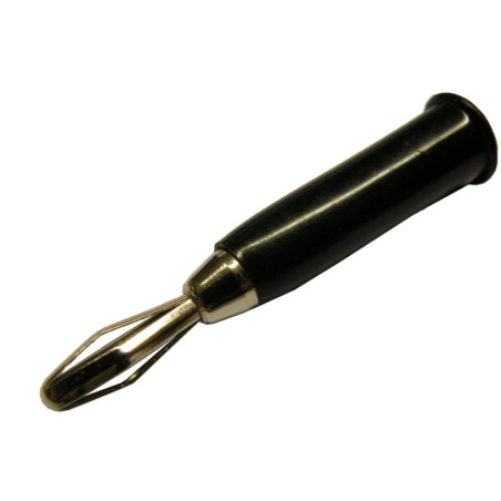 Banana macho de 4 mm preto