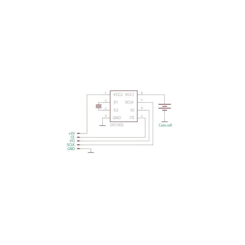 Módulo RTC (relógio de tempo real) DS1302 compatível com Arduino (sem