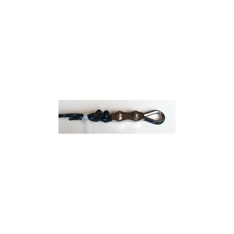 Sujetacables chapa doble 6mm (M6) INOX