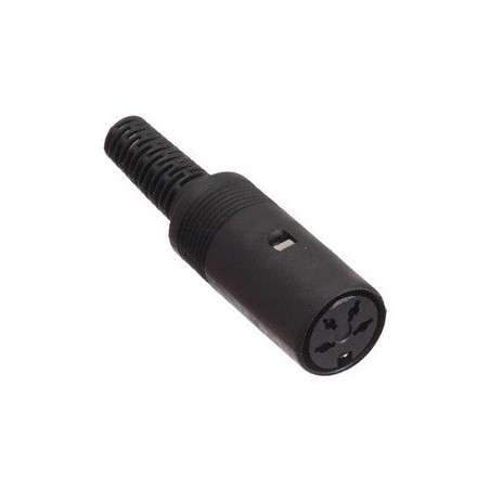 Plug DIN 4-pin female for cable