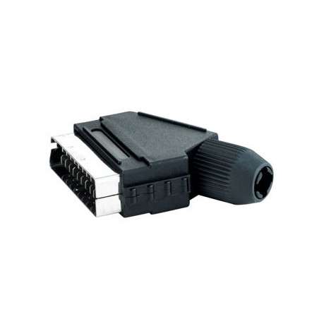 male SCART connector for cable (welding)
