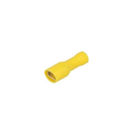 Yellow Insulated Female Terminal (4.0-6.0mm²) 6.3mm