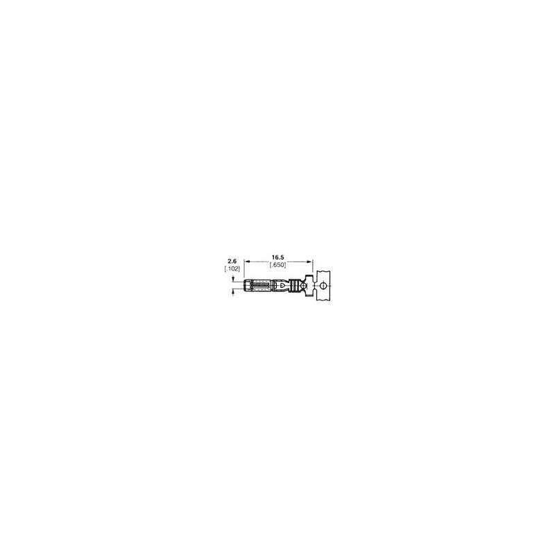 Terminal fêmea para ficha AMP fêmea para fio 0.75..1.5mm² 14A - TE 183025-1