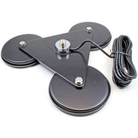 Base magnética tripla 3 x 12cm