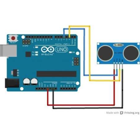 HC-SR04 MÓDULO SENSOR DE ULTRASSOM PARA ARDUINO / FUNDUINO