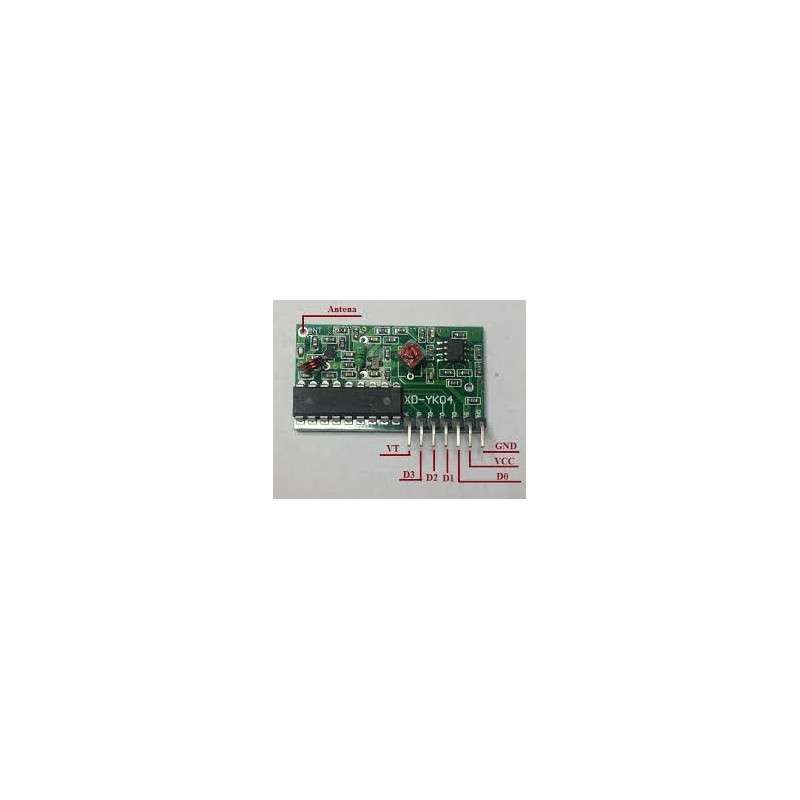 YK04 CONTROL REMOTO INALAMBRICO RECEPTOR Y TRANSMISOR 315MHZ