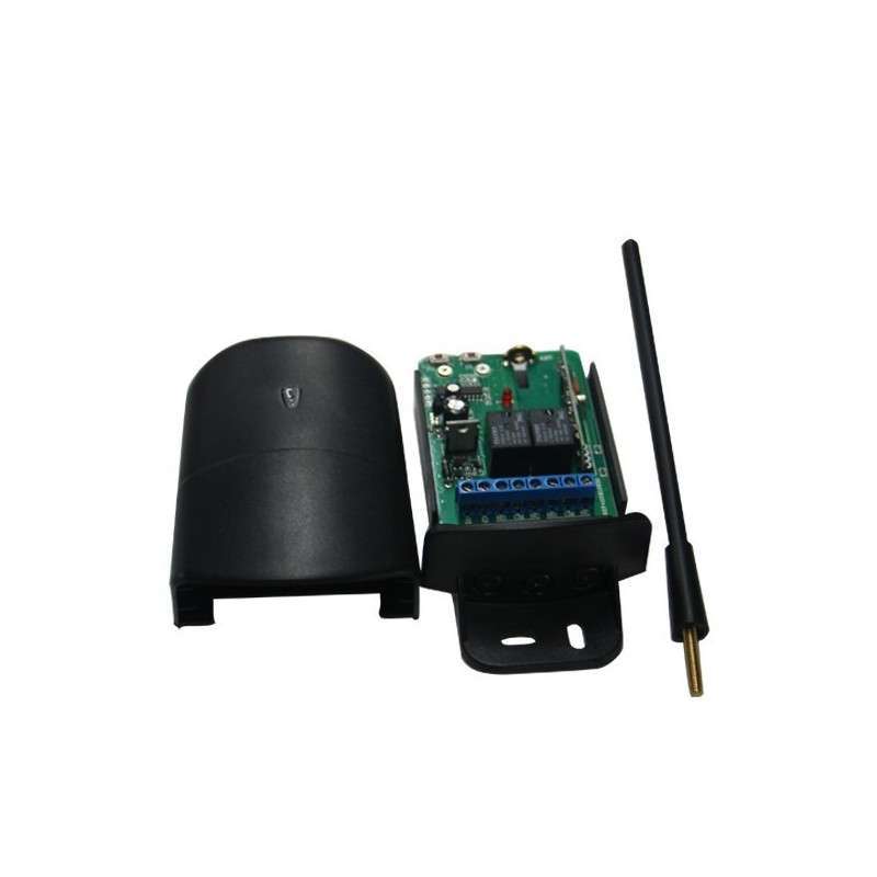 433MHZ RECEIVER KIT AND 2 CONTROLS FOR GARAGE DOOR (2 CHANNELS OUTDOOR ...