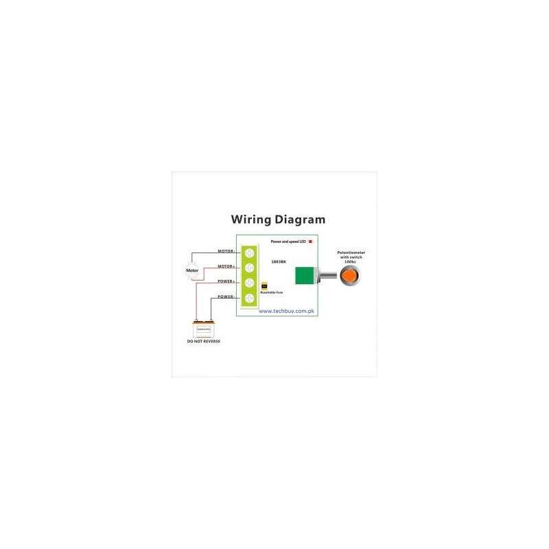 SPEED CONTROL MODULE DC1.8V / 3V / 5V / 6V / 12V / 2AMP. 1803BK