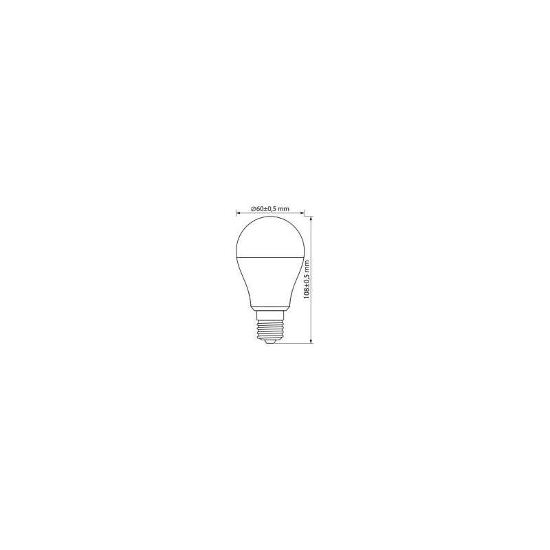 E27 LED 220VAC 5W 3000K 380lm