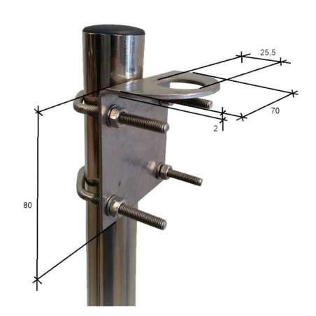 TAGRA SU-25 STAINLESS STEEL MAST BRACKET MARINE