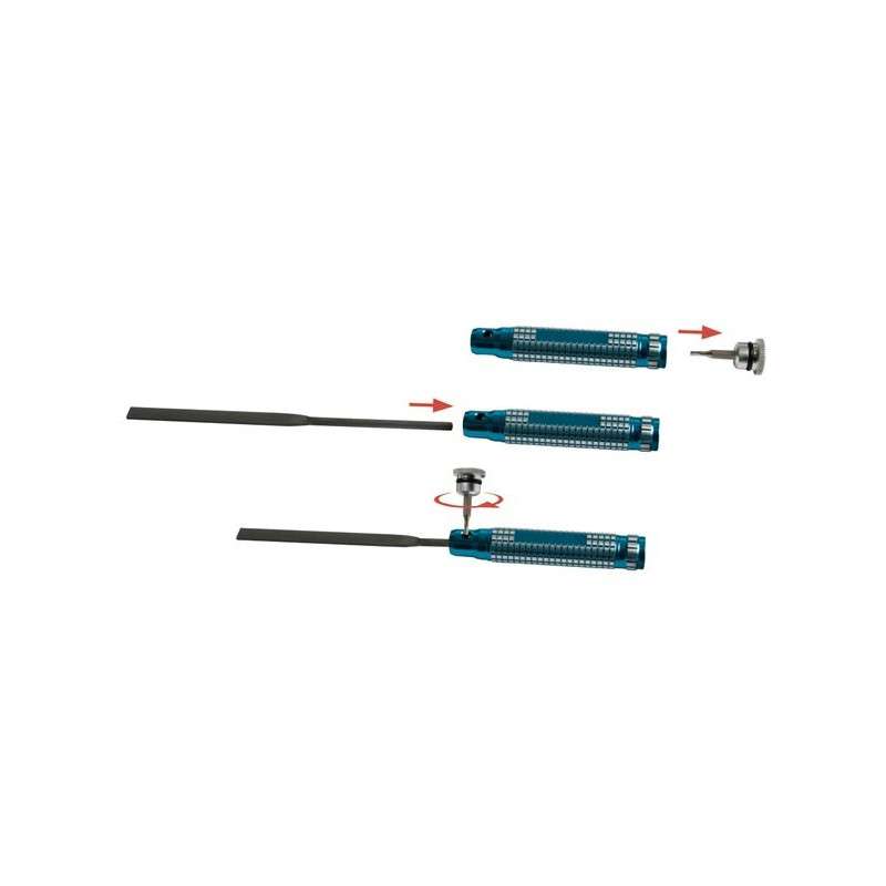 7-PC NEEDLE FILE SET WITH ALUMINIUM HANDLE