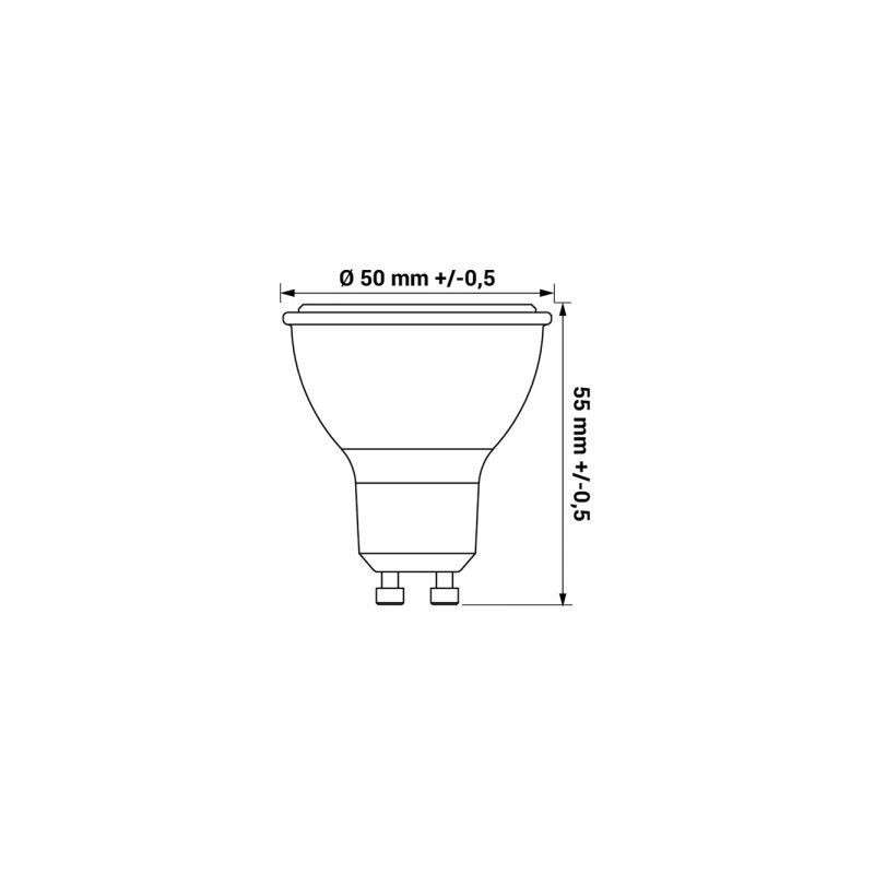 GU10 LED 230V 8W 6500K 680lm