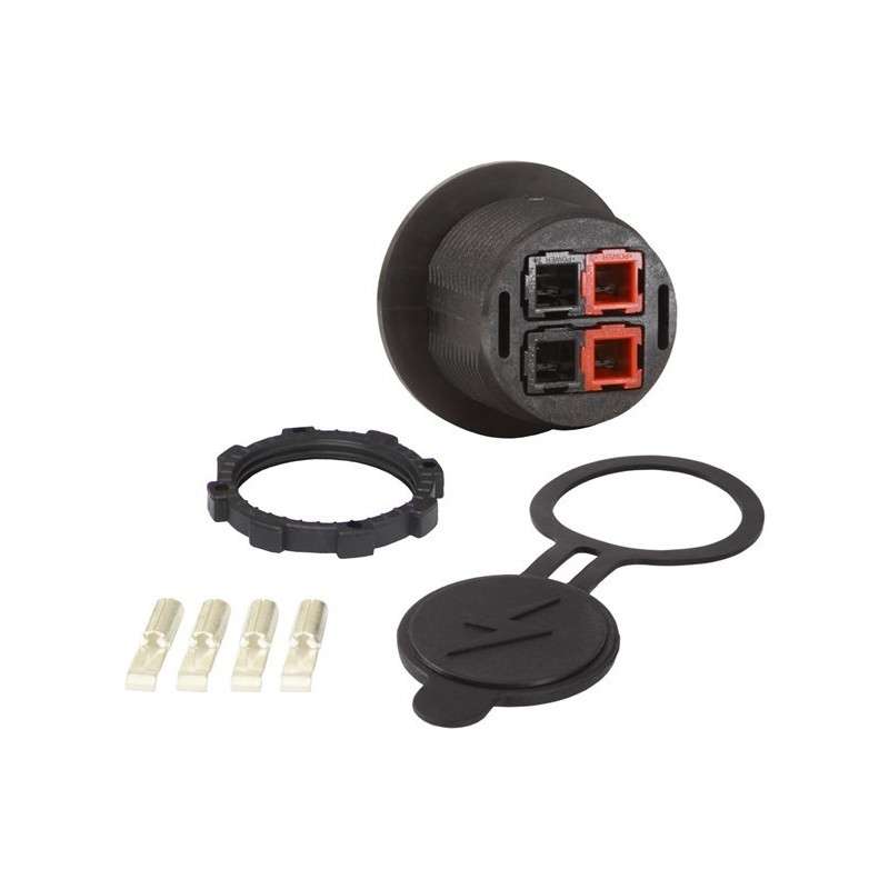 PanelPole, Panel Mount Housing for Two Powerpole Connectors