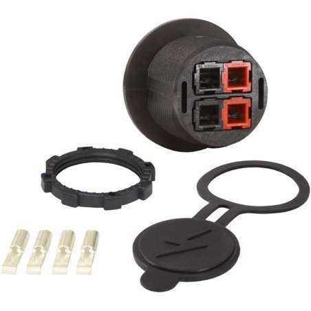 PanelPole, Panel Mount Housing for Two Powerpole Connectors