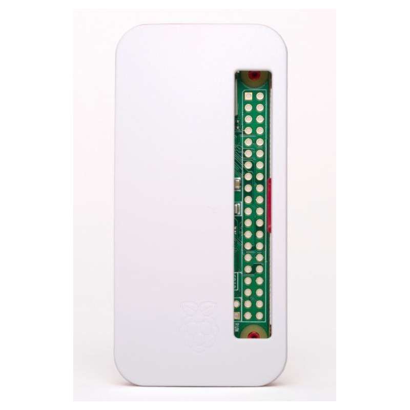 caja Oficial Blanca / Roja con 3 Carcasas Raspberry Pi Zero